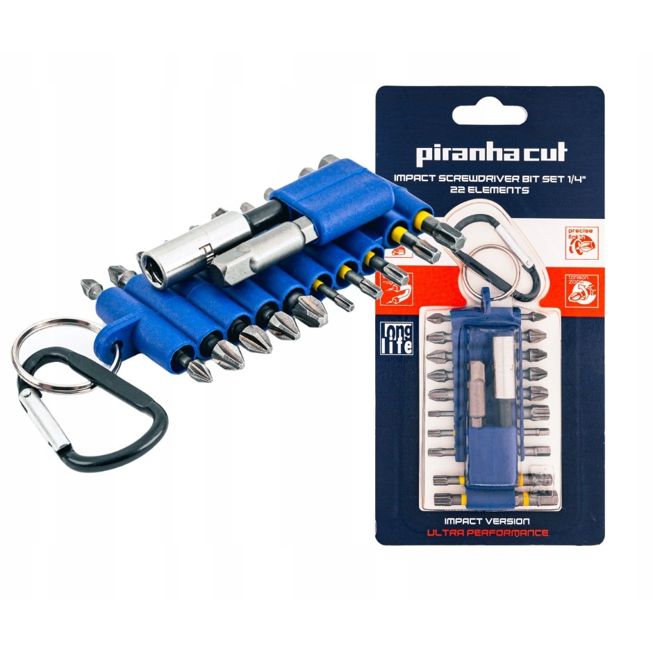 Set 20 bituri de impact, Piranhacut, 25 mm - eMAG.ro