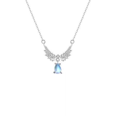 Colier din argint 925 MBrands de dama cu pandantiv in forma aripilor de ...