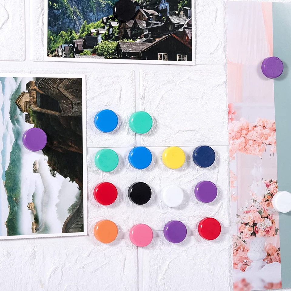 Set de magneti pentru frigider Zdzblx, 30 piese, metal, multicolor, 2 ...