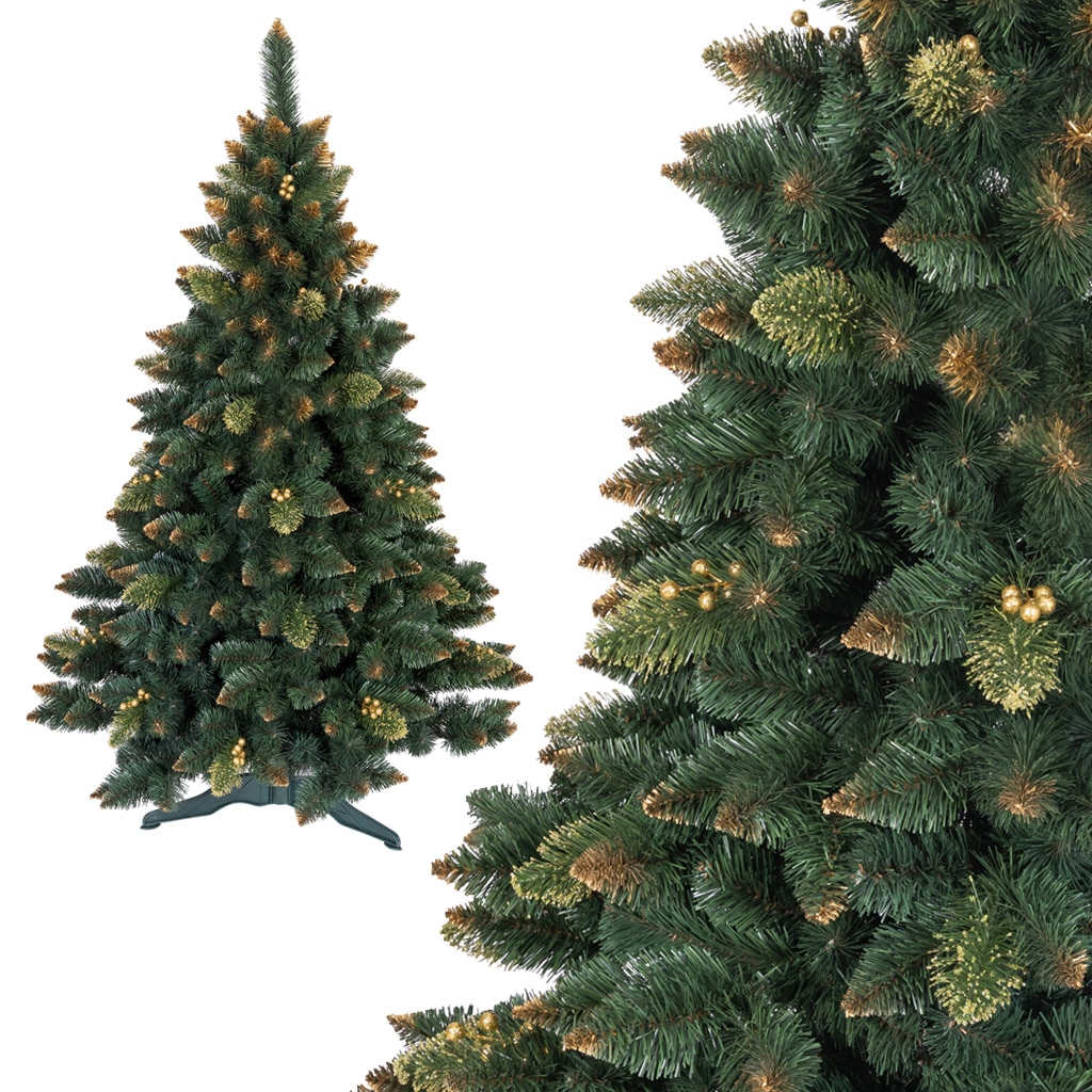 Brad artificial Trident 150cm, cu suport de plastic inclus - eMAG.ro