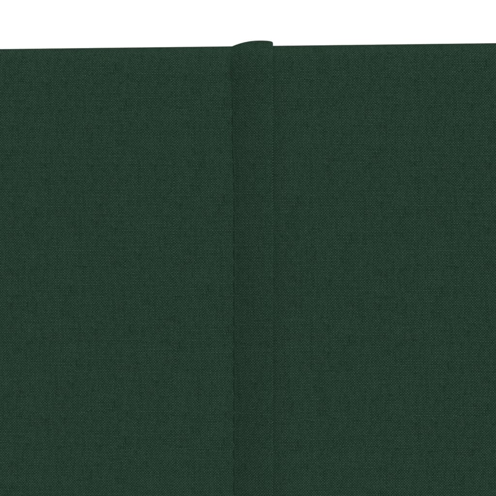 Panouri de perete vidaXL, 12 piese, verde inchis, 90x30 cm, textil, 3 ...