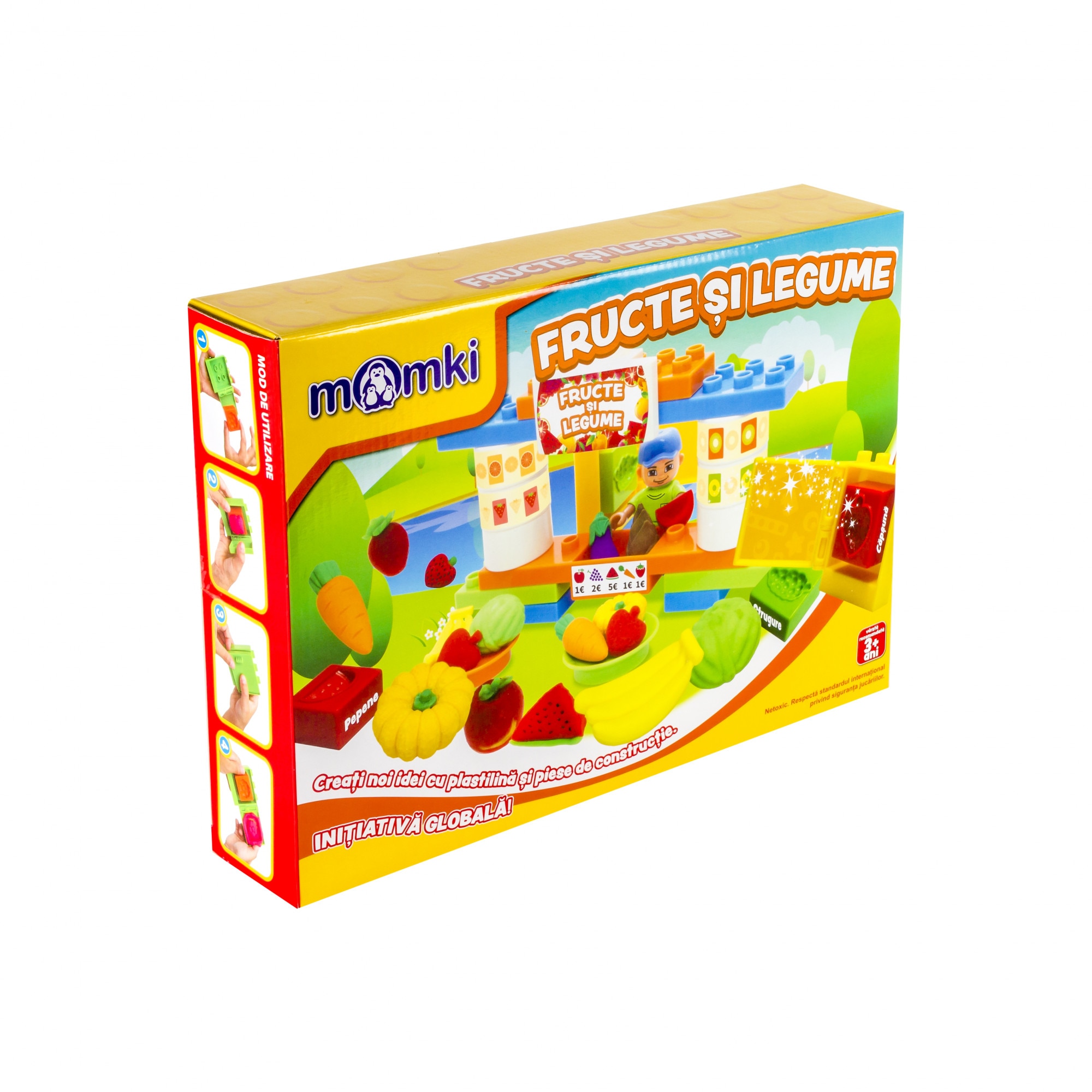 Set pasta de modelat Momki, Fructe si legume - eMAG.ro