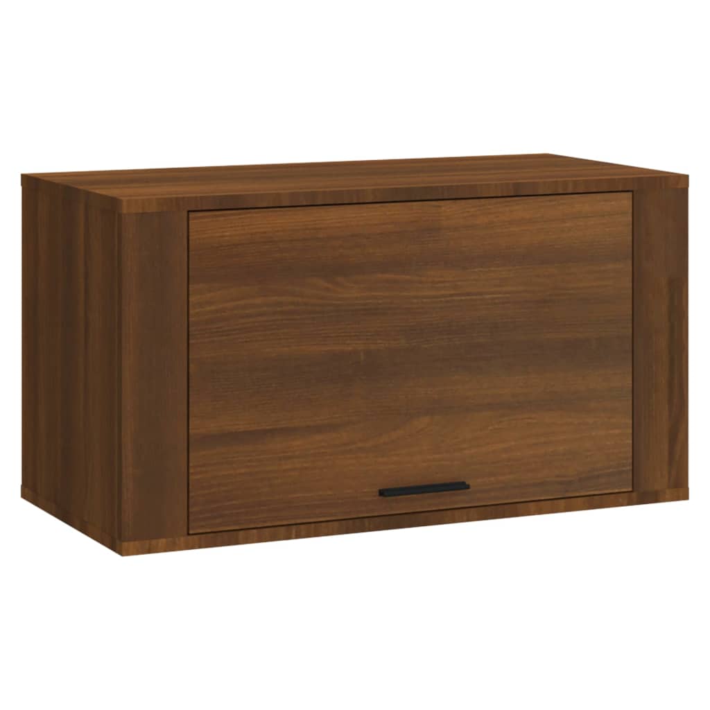 Pantofar de perete vidaXL, stejar maro, 70x35x38 cm, lemn prelucrat ...