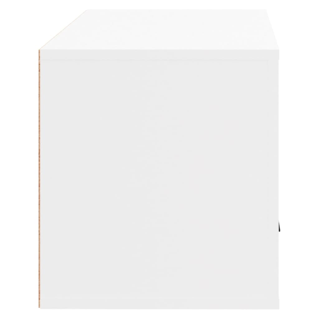 Pantofar de perete vidaXL, alb, 70x35x38 cm, lemn prelucrat - eMAG.ro