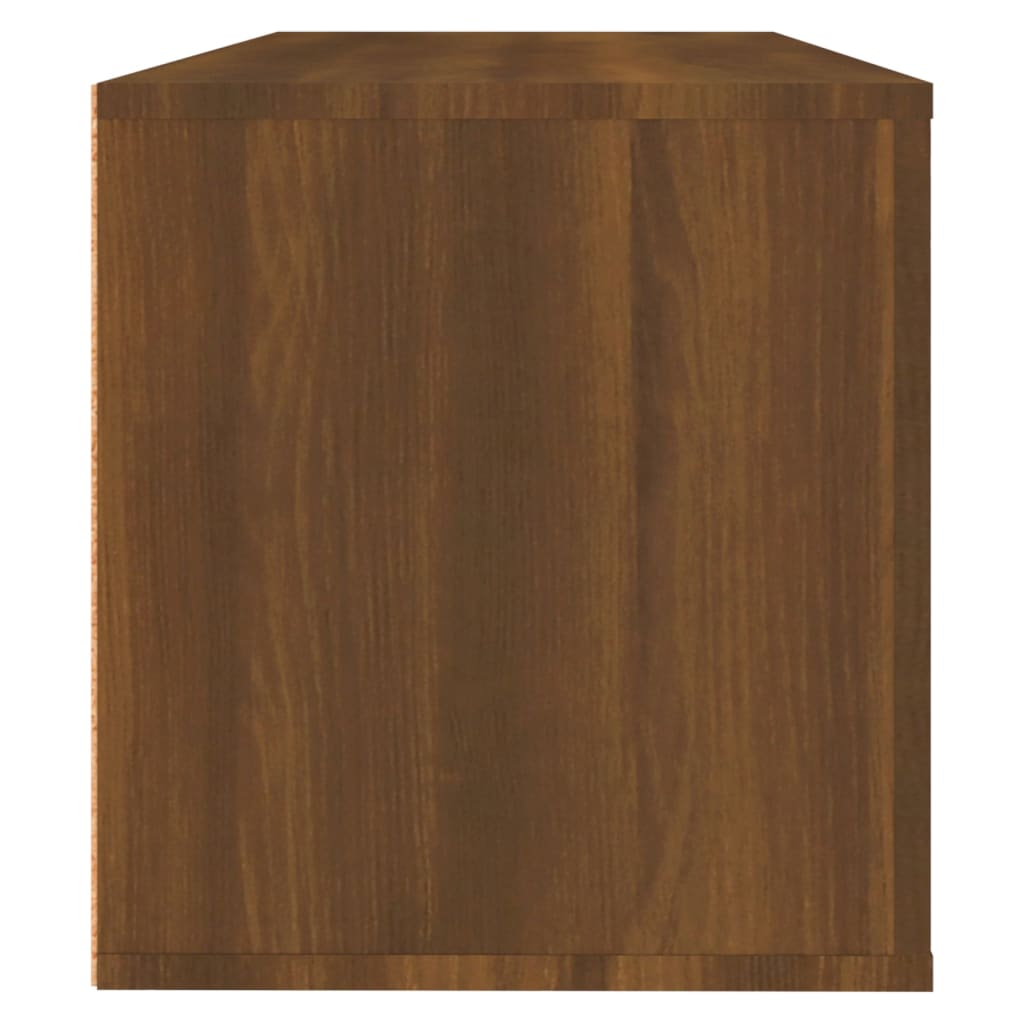 Pantofar de perete vidaXL, stejar maro, 100x35x38 cm, lemn prelucrat ...