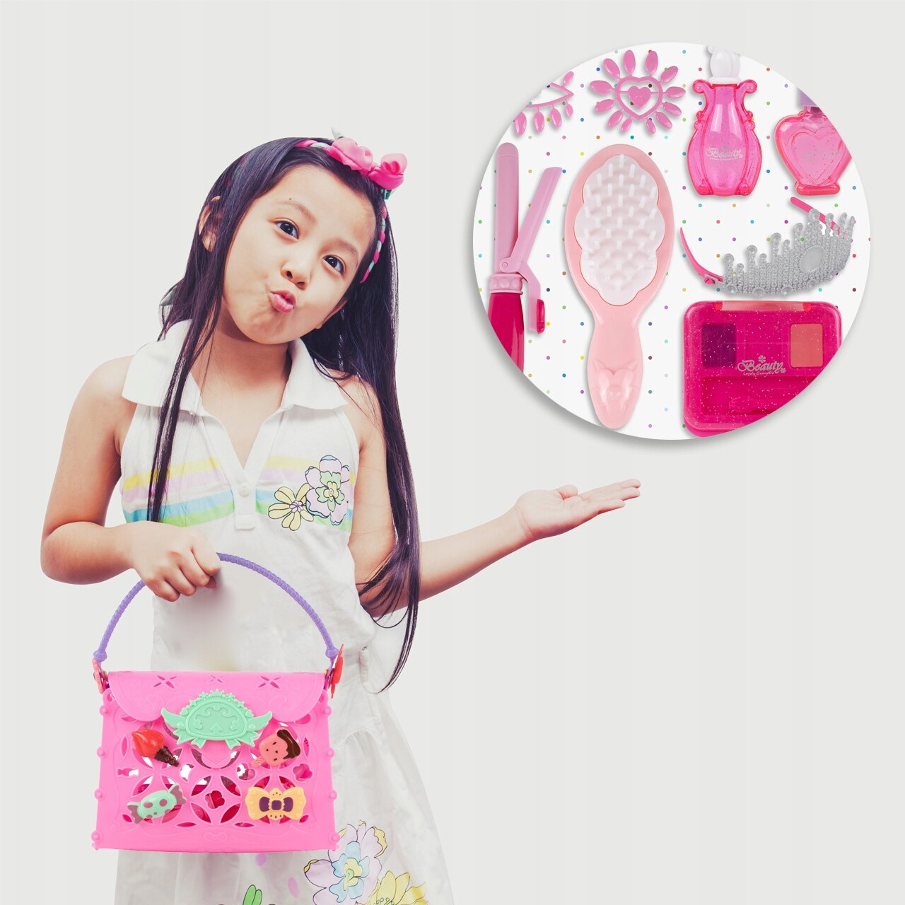 Trusa de Infrumusetare Pentru Fetite, Beautiful Girl, Include 14 ...