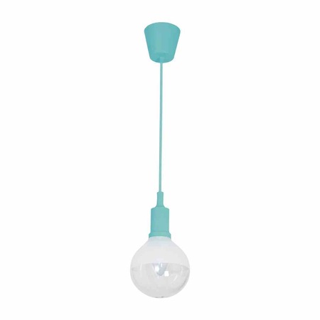 Lustra Bubble, Milagro, Plastic/Sticla, 5W, E14, LED, Turcoaz - eMAG.ro