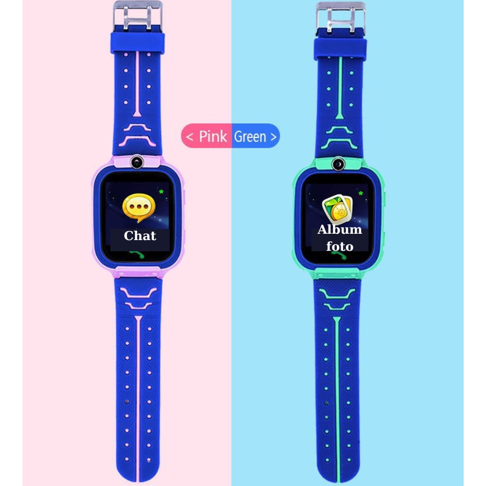 Ceas smartwatch pentru copii si adolescenti, apel vocal si pozitionare ...
