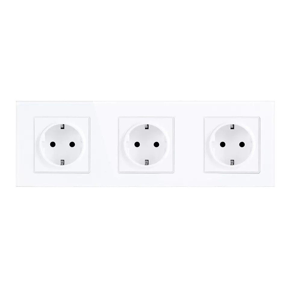 Priza tripla OCVITEH® rama sticla - eMAG.ro