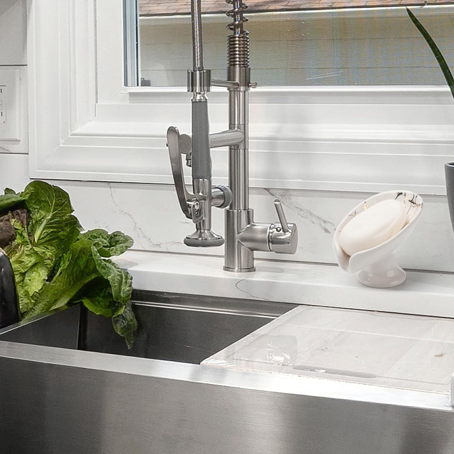 Savoniera cu Drenaj, Jaskus®, Ceramica, Aspect Marmorat, Design Modern ...