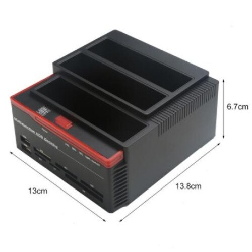 Statie Andocare HDD, Rack 3 HDD SATA/IDE, USB 3.0, Cititor Carduri ...