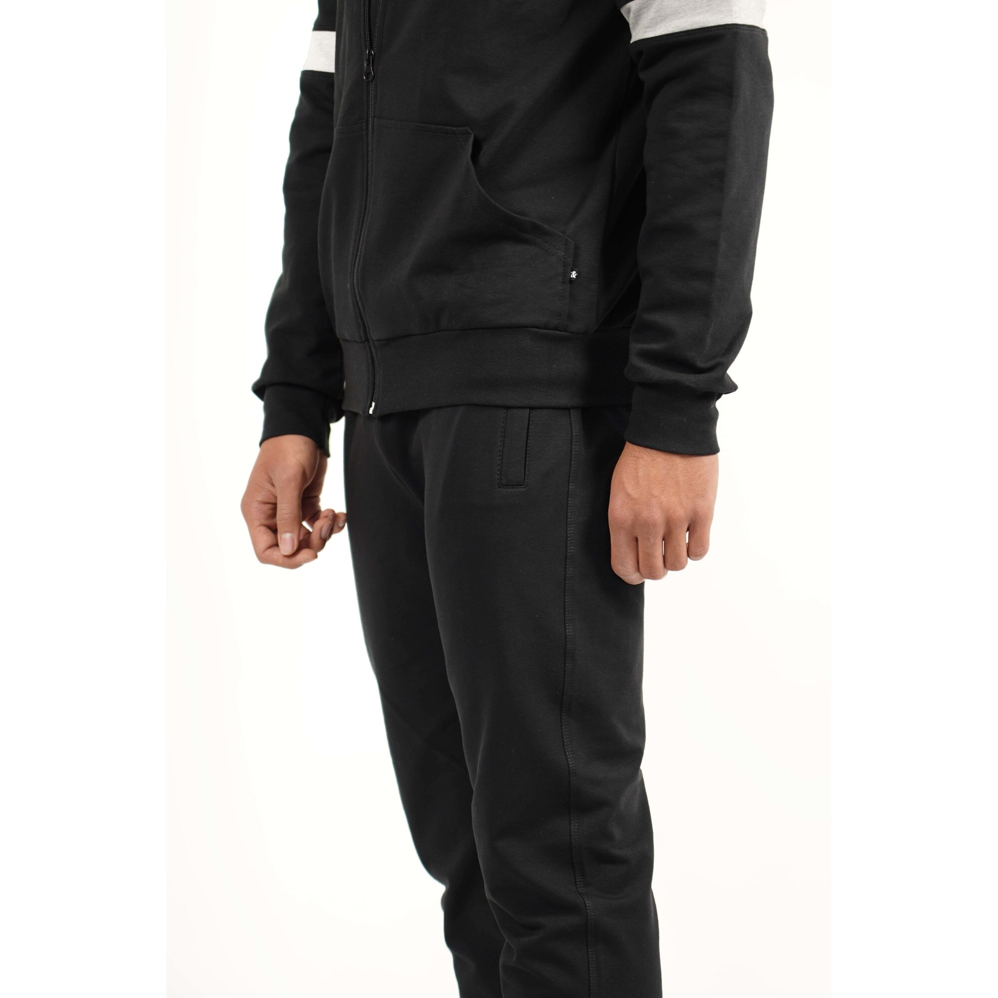 Trening Bumbac, Barbati, Negru- Gri, L - eMAG.ro