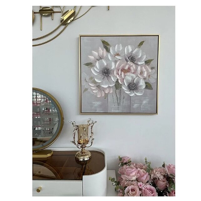 Tablou 60х60cm, Flori roz, Accent - eMAG.ro