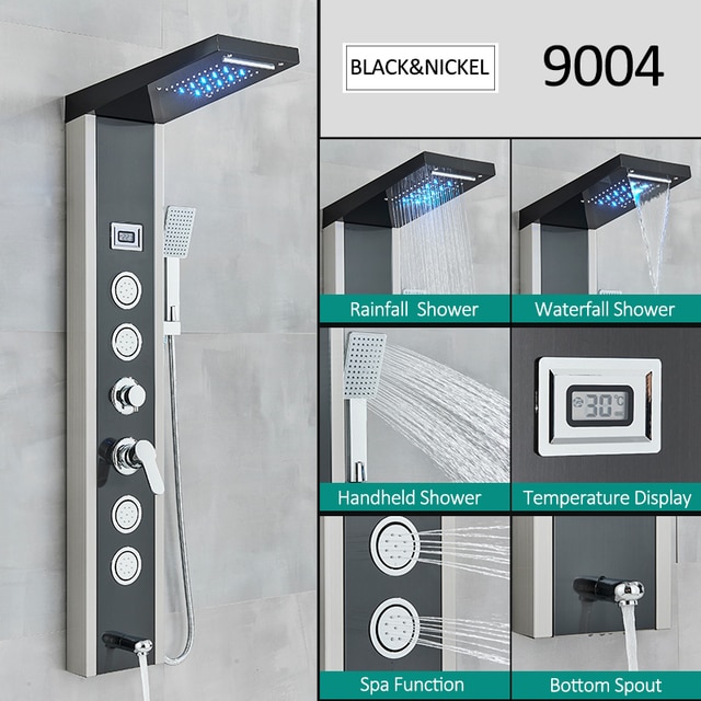 Panou dus, Blackswan, Tip M9004 model negru cu LED, afisaj digital ...