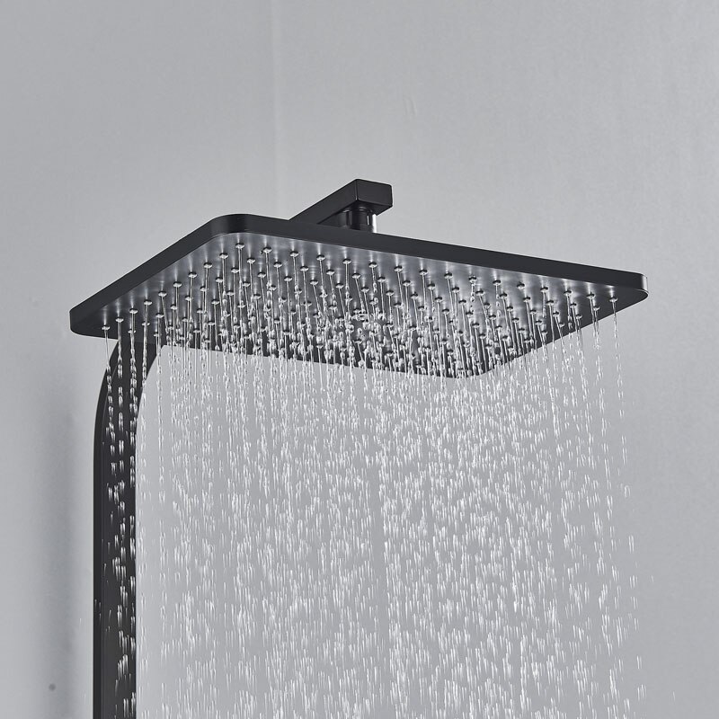 Coloana dus, Blackswan, Tip M115, model negru cu afisaj digital, pipa ...