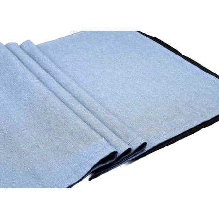 Traversa de masa, Witek Home, Bumbac, 50x150 cm, Albastru - eMAG.ro