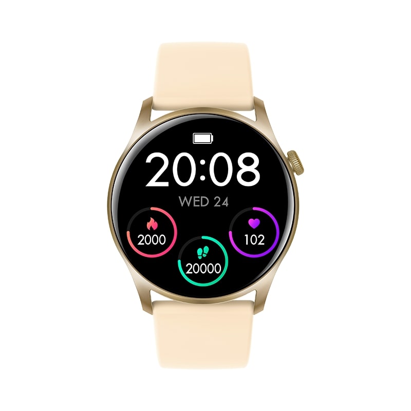 Ceas Smartwatch si bratara fitness dama, 1.28 inch, monitorizare ...