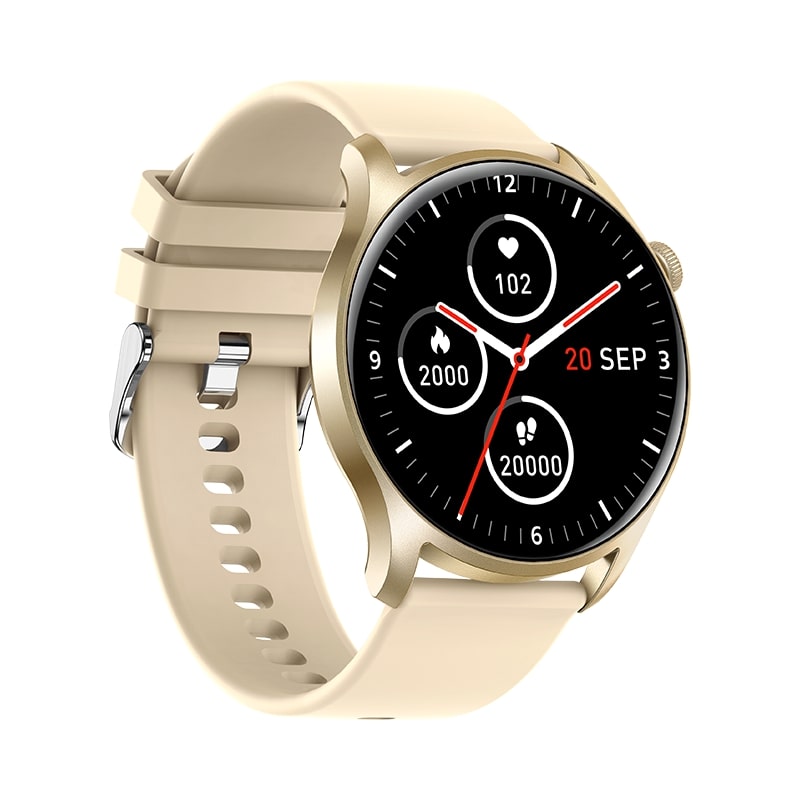 Ceas Smartwatch si bratara fitness dama, 1.28 inch, monitorizare ...