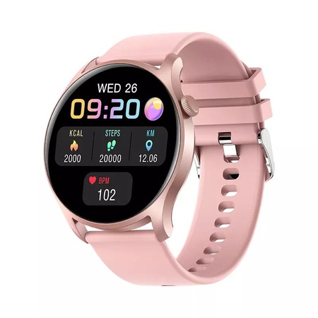 Ceas Smartwatch si bratara fitness dama, 1.28 inch, monitorizare ...