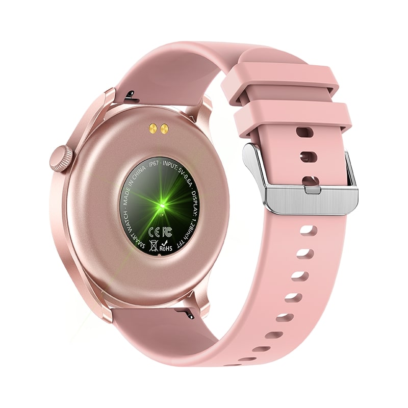 Ceas Smartwatch si bratara fitness dama, 1.28 inch, monitorizare ...
