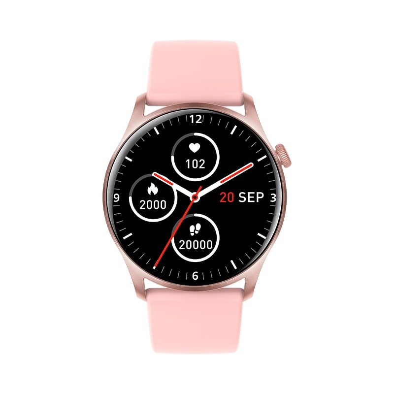 Ceas Smartwatch si bratara fitness dama, 1.28 inch, monitorizare ...