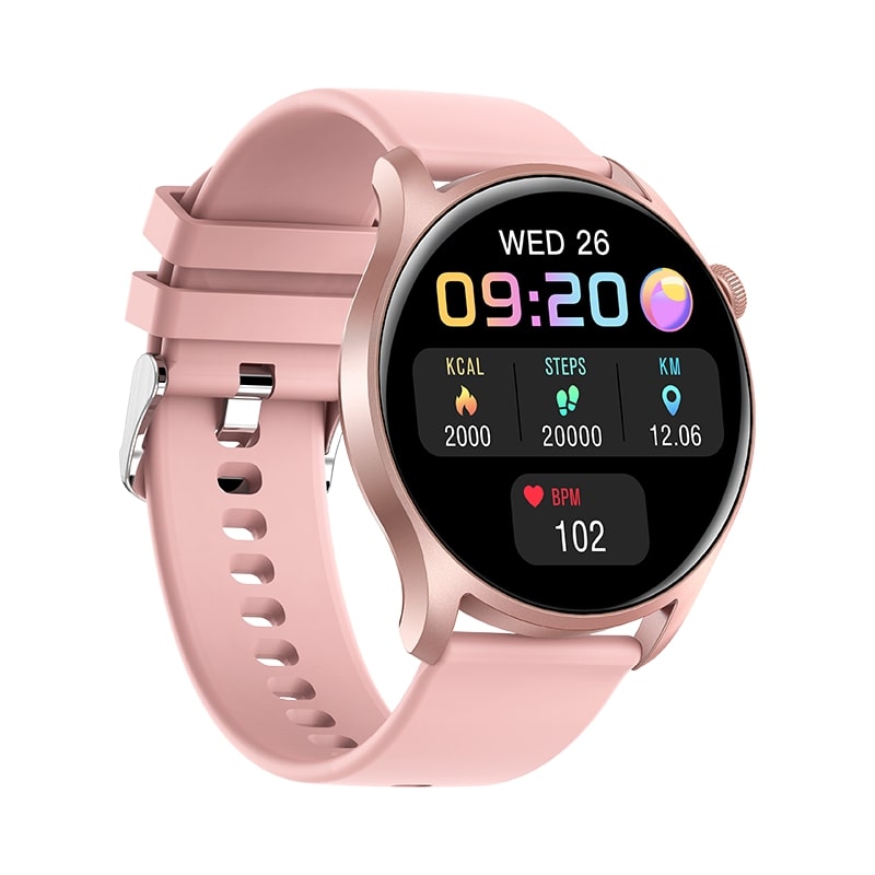 Ceas Smartwatch si bratara fitness dama, 1.28 inch, monitorizare ...
