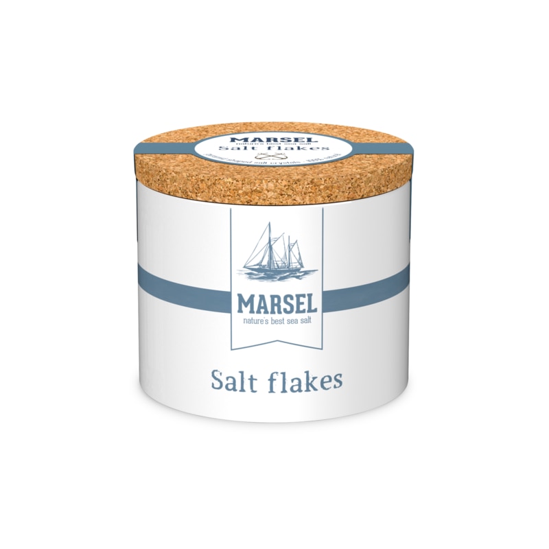 Fulgi de sare de mare 100g MARSEL Salt flakes recipient ceramica - eMAG.ro