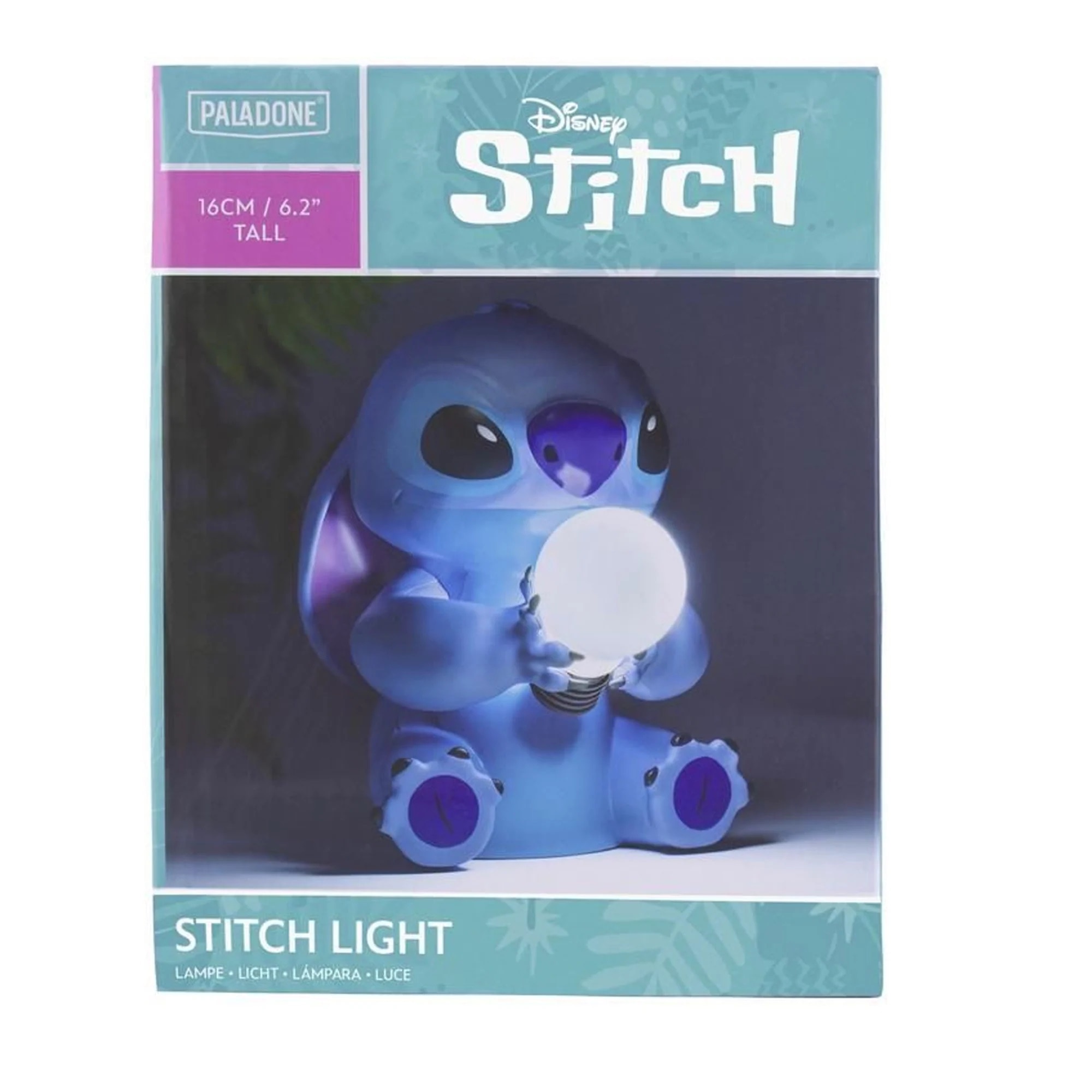 Disney Stitch 3D lámpa, LED világítás, 2x AA elemmel működik, 16 cm ...
