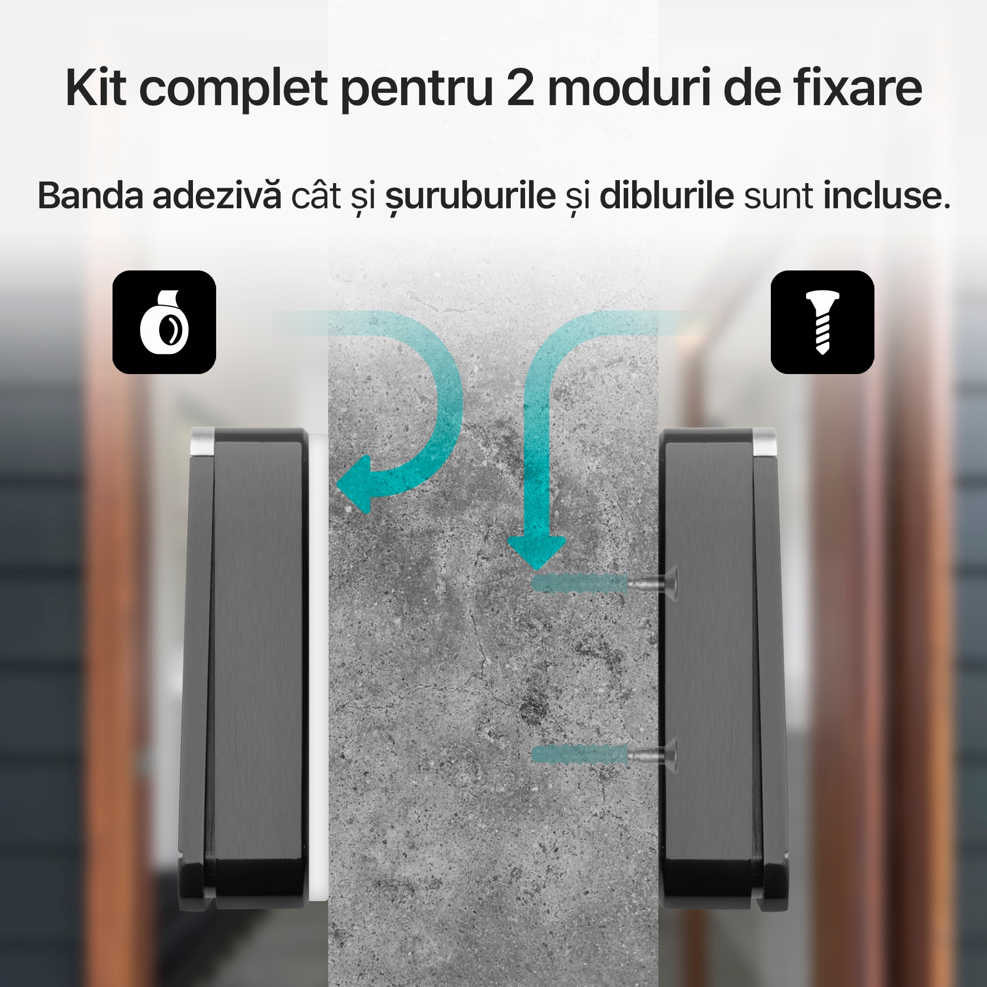 Sonerie fara fir/ wireless, Zoopie®RING, pentru usa/ poarta, exterior ...