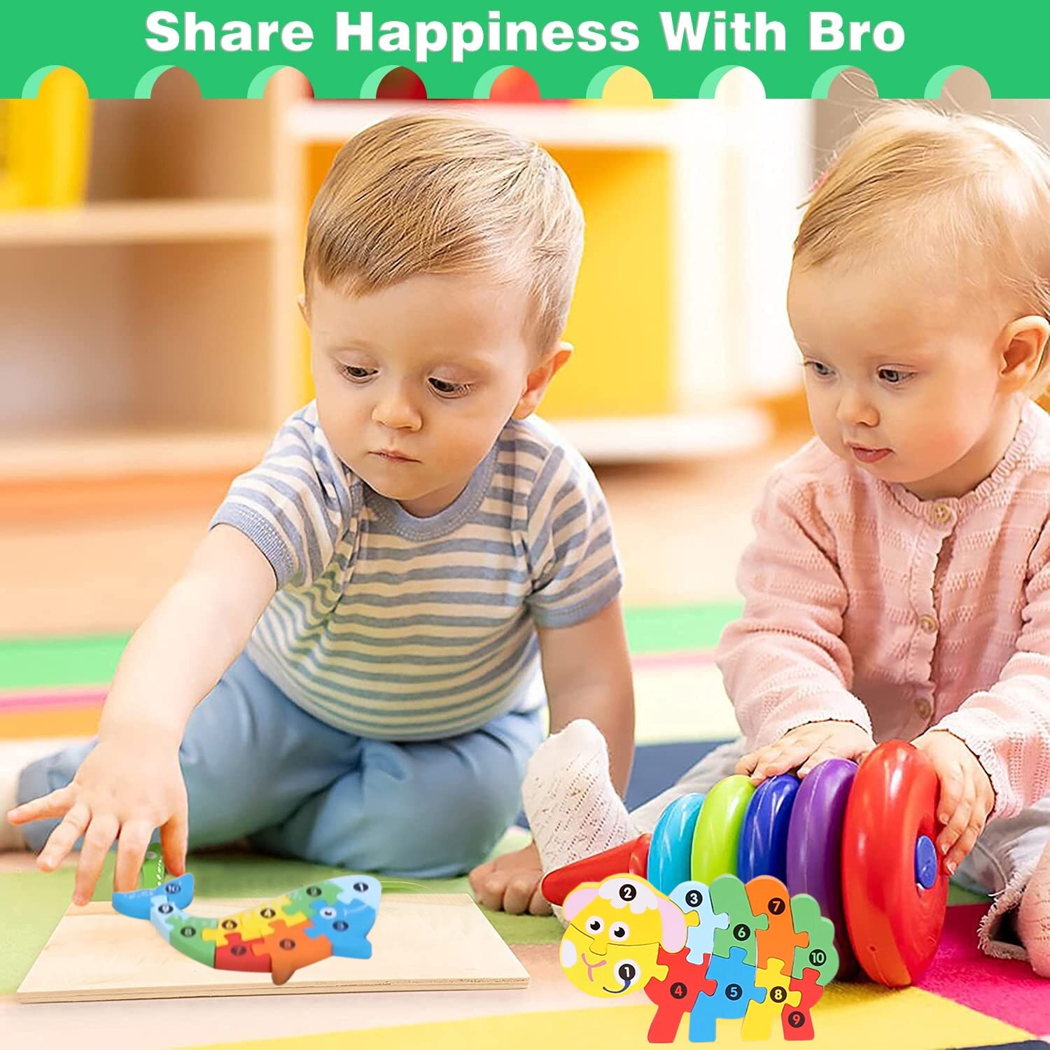 Jucarii Interactive Pentru Copii, Ronyes® Puzzle Iepure Potrivit pentru ...