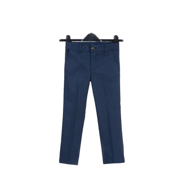 Pantaloni Be You, bleumarin, clasici, la dunga, 7-8 ani - eMAG.ro