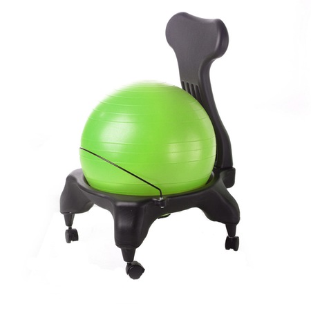 Scaunul cu minge aerobic, 52 cm diametru, pentru diverse exercitii pe ...