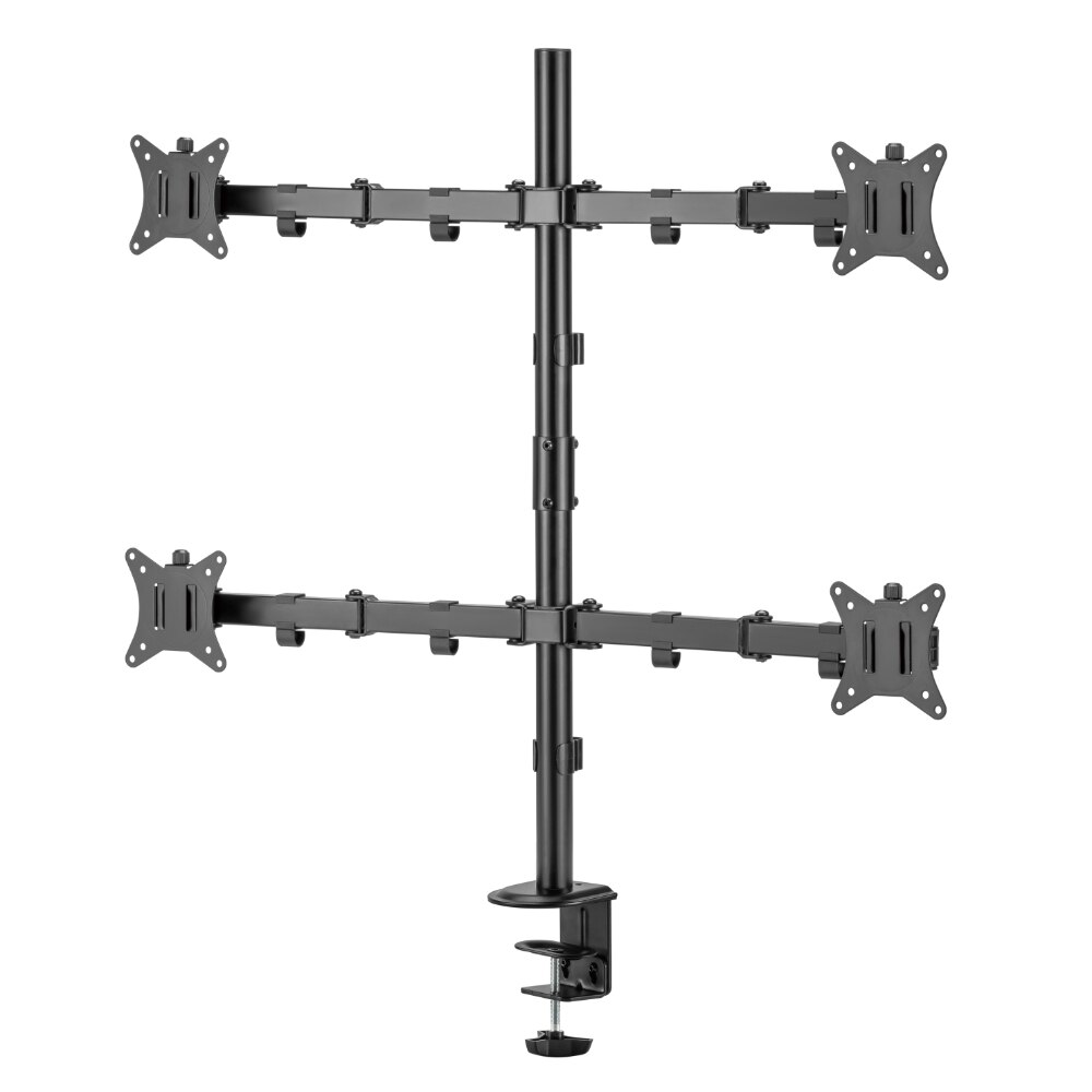 Suport birou 4 Monitoare, 17" - 32", Negru - eMAG.ro