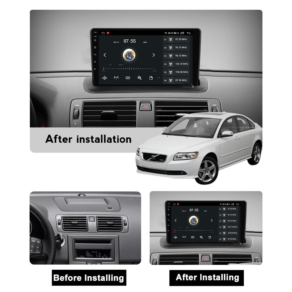 Navigatie dedicata Volvo S40/ C30/ C70 2004-2013, NAVI-IT Android 12, 4 GB RAM 64 ROM, 9 Inch ...