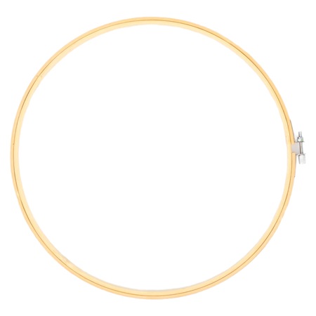 Rama broderie, Gherghef, Lemn, 31 cm, Alb - eMAG.ro