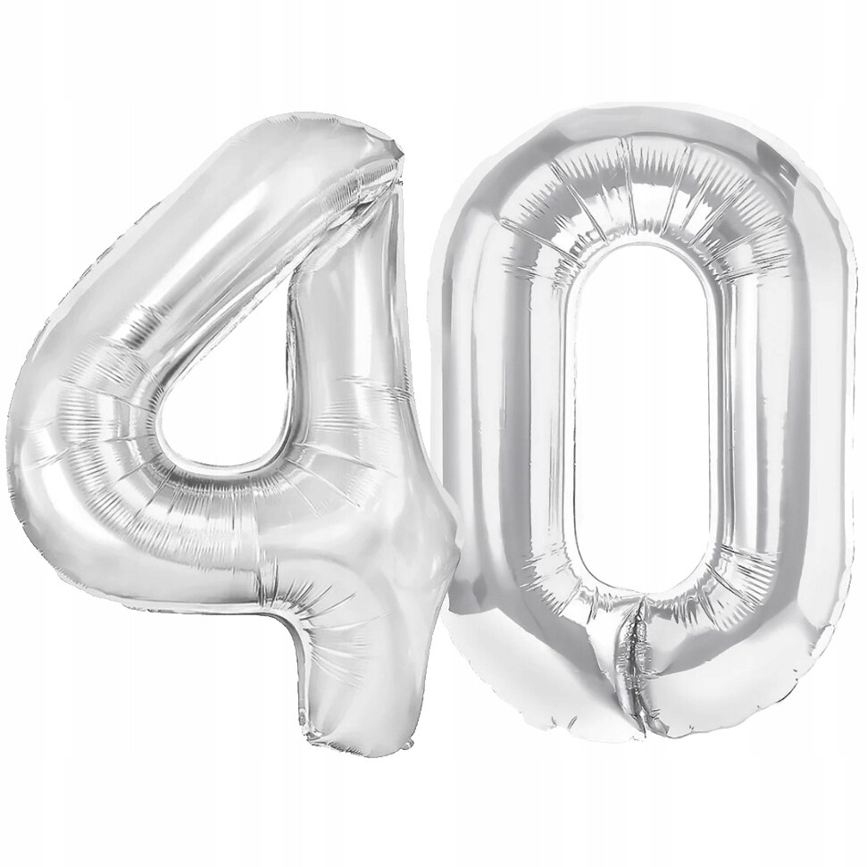 Jubileumi lufik "40", Vixen, 100 cm, Ezüst - eMAG.hu
