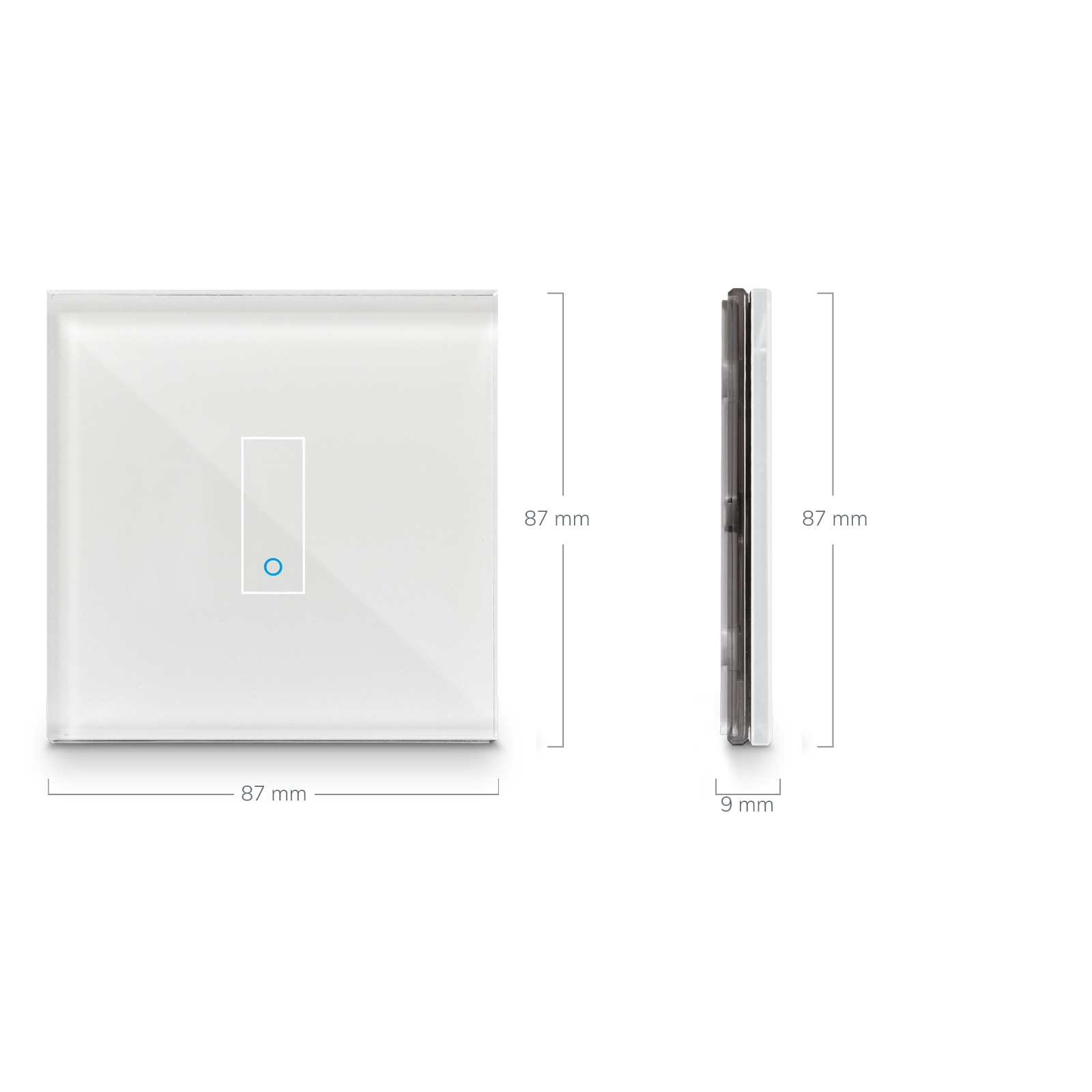 Intrerupator simplu smart cu touch E1 Alb Iotty - eMAG.ro