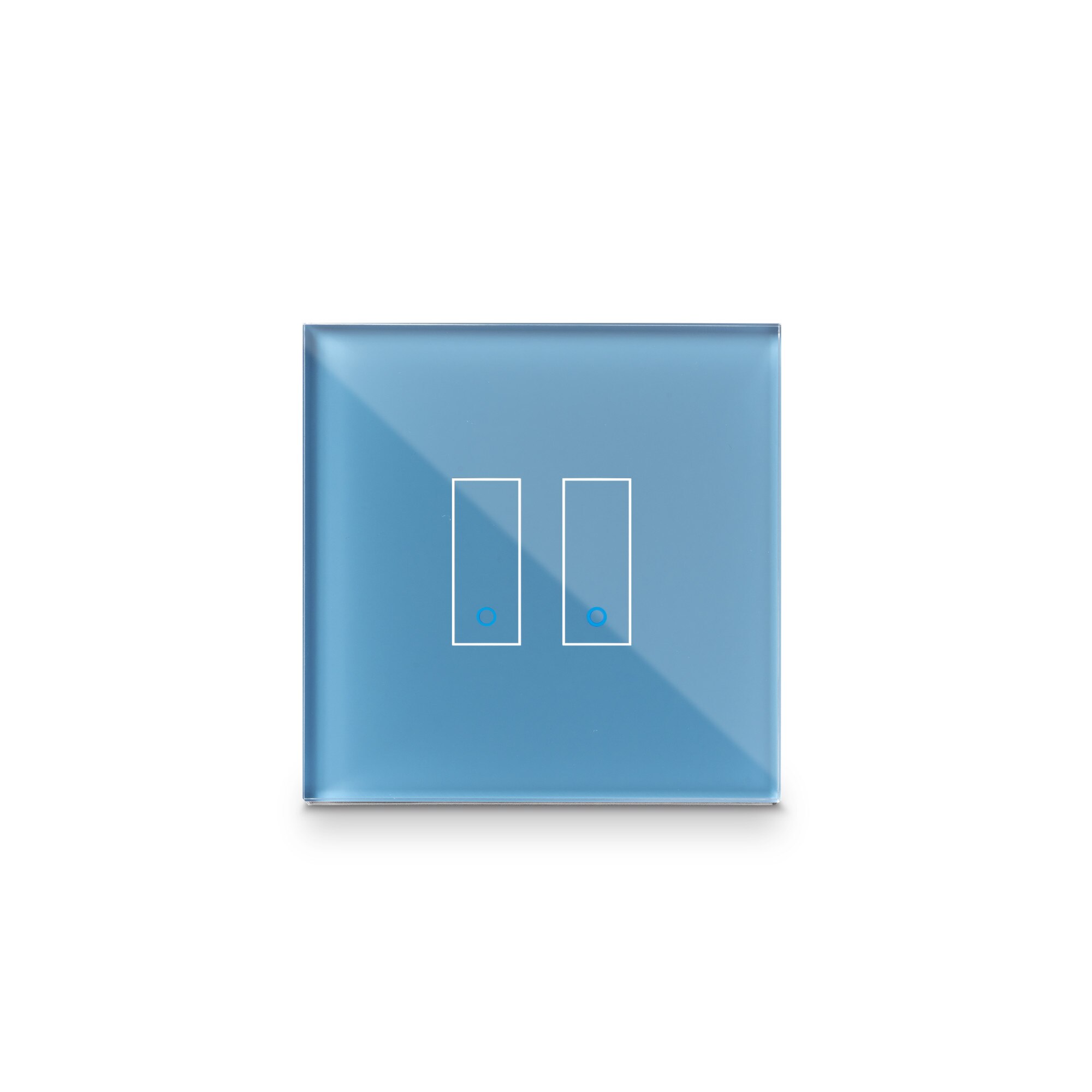 Intrerupator dublu smart cu touch E2 Albastru Iotty - eMAG.ro