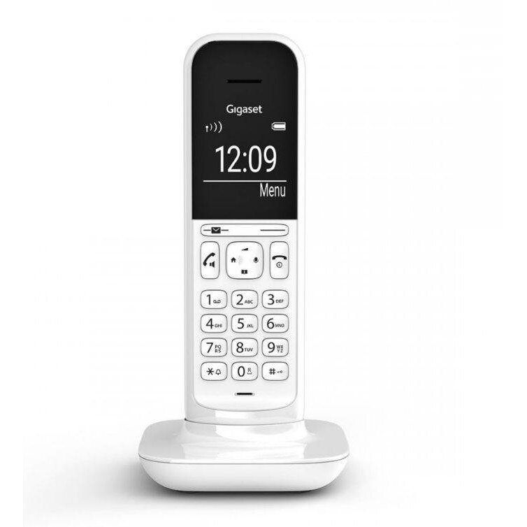 Telefon DECT fara fir Gigaset CL390, Caller ID, Alarma Alb - eMAG.ro