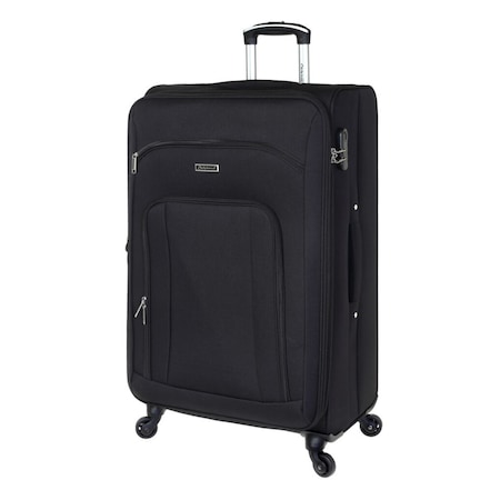 Troler Mare, Extensibil, 4 Roti, Diplomat, ZC 444 - 78 cm, Negru - eMAG.ro