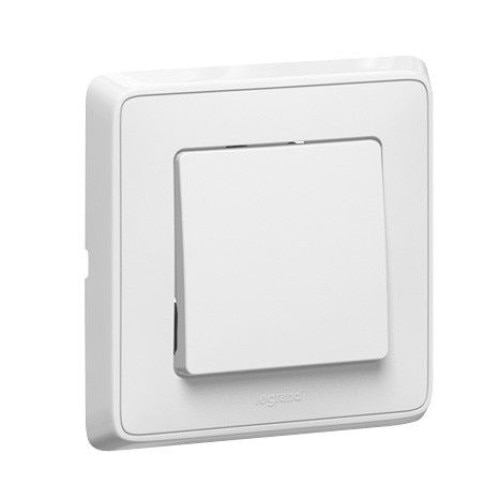 Intrerupator simplu alb Legrand CARIVA cu rama inclusa 10A 250V - eMAG.ro