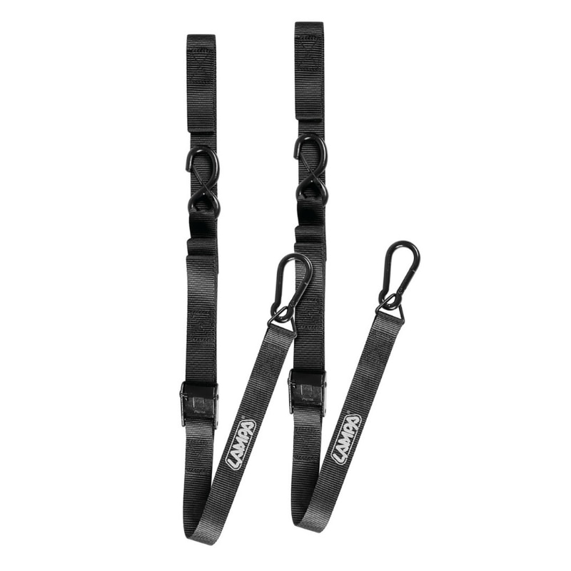 Set 2 chingi fixare moto Lampa, 38mm, 210cm, Negru - eMAG.ro