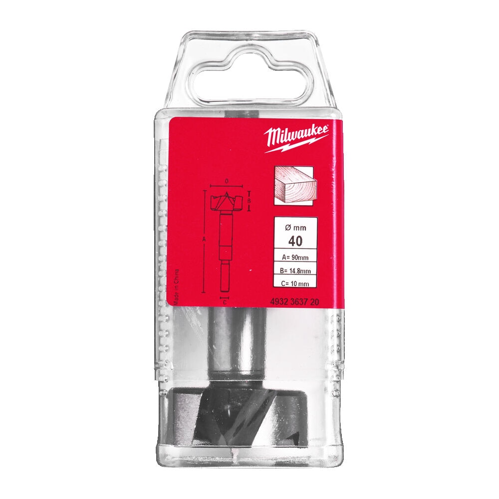 Burghiu Forstner 40 mm pentru gaurire in lemn, Milwaukee - eMAG.ro