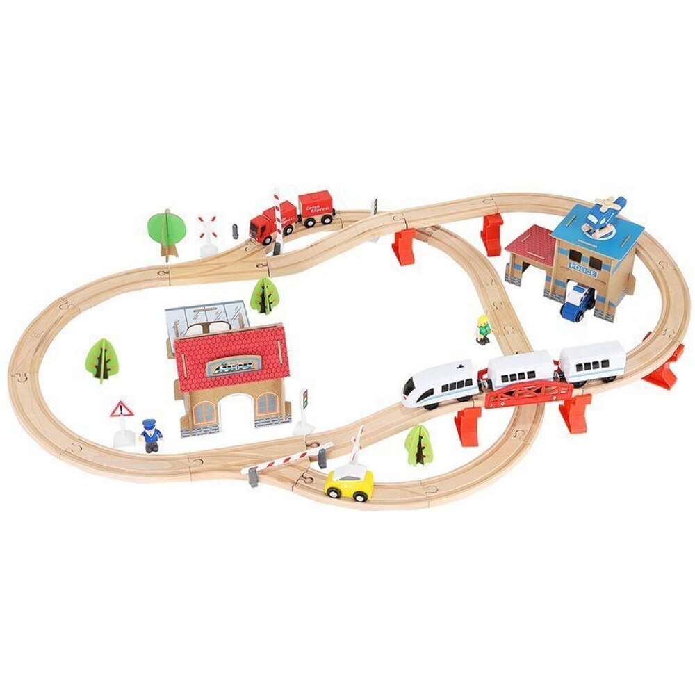 Pista Multifunctionala din Lemn Natural Cargo Express idealSTORE ...