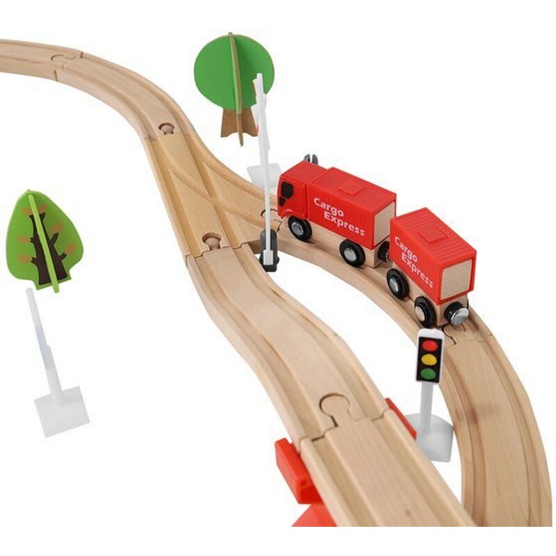 Pista Multifunctionala din Lemn Natural Cargo Express idealSTORE ...