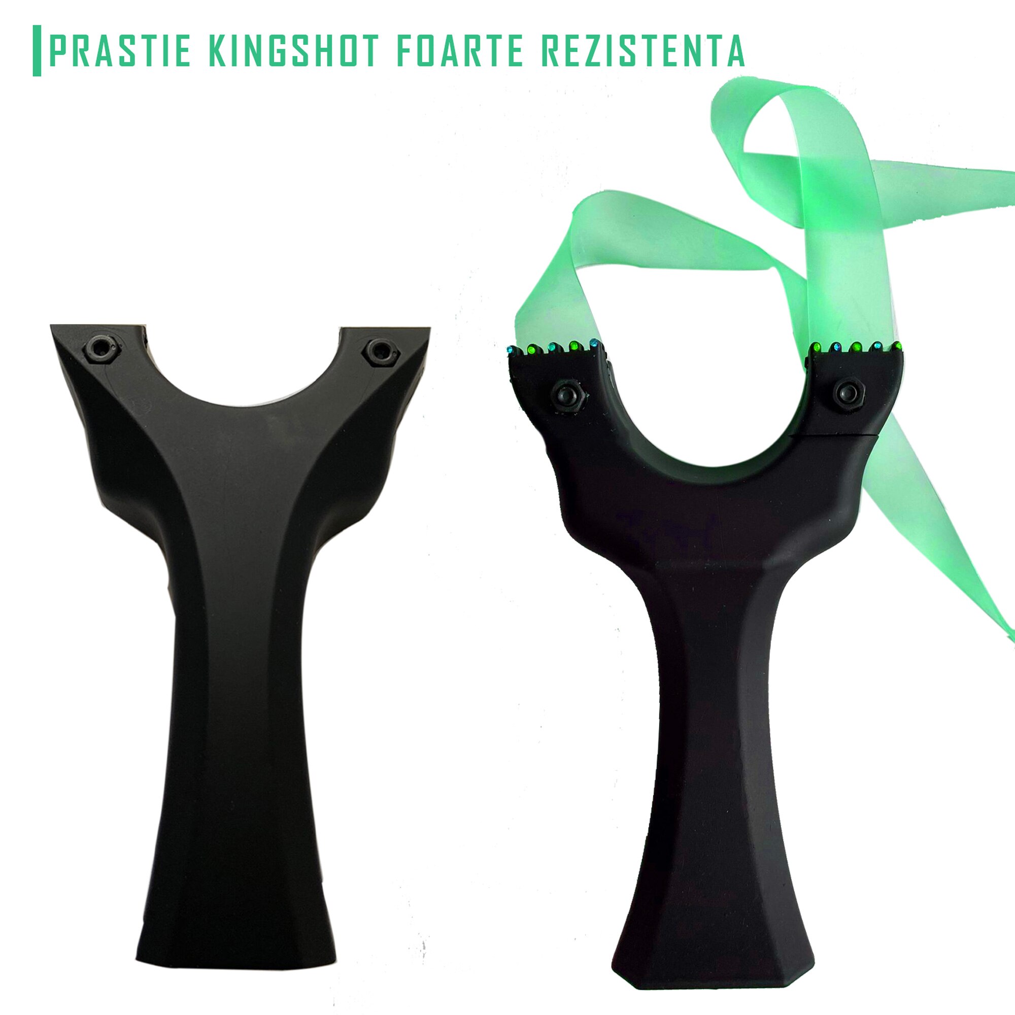 Set Prastie profesionala cu 2 elastice si 100 bile metalice pentru ...