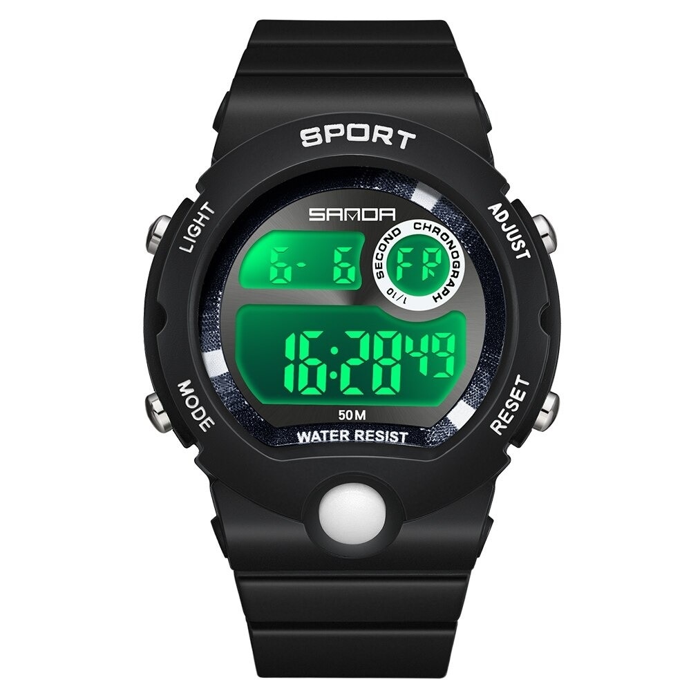 Ceas pentru copii Sanda Sport V2, Negru - eMAG.ro