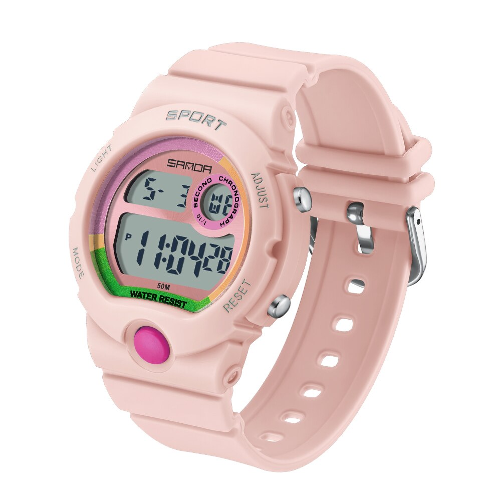 Ceas pentru copii Sanda Sport V2, Roz - eMAG.ro