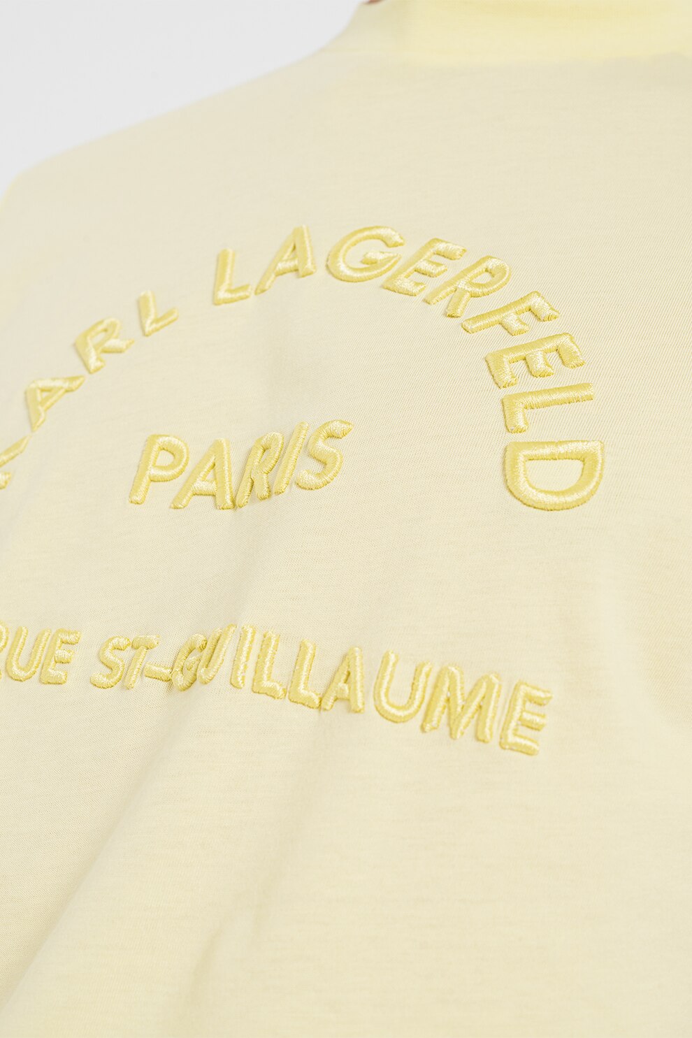 Karl Lagerfeld, Tricou cu logo brodat, Galben pai, XL - eMAG.ro