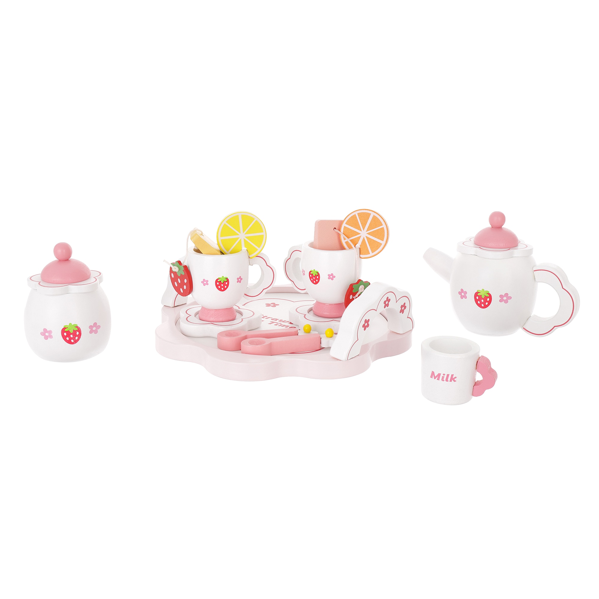 Set de ceai pentru copii, Din lemn, Multicolor, 16 bucati - eMAG.ro